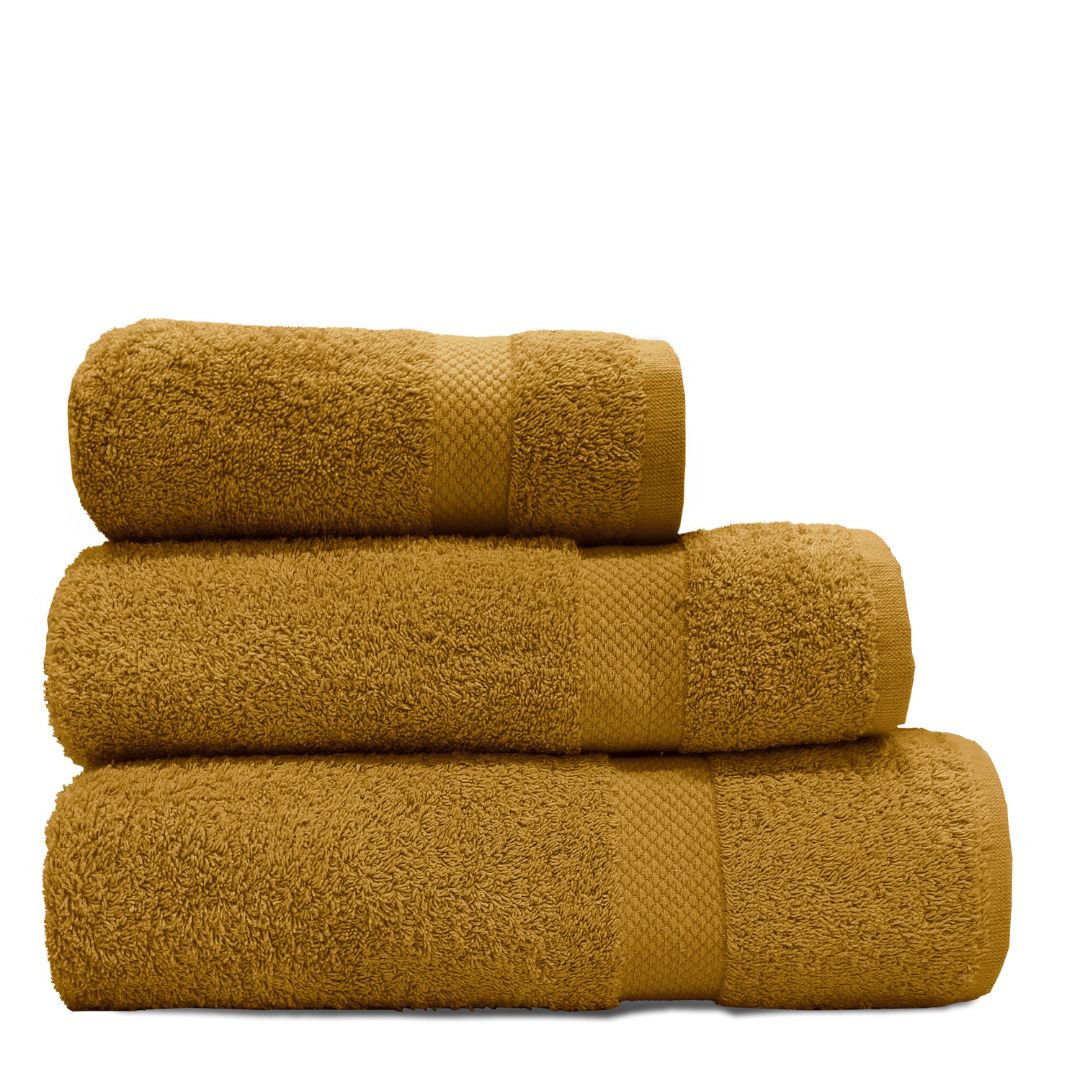 Mustard Cotton Bath Towel – Tulips